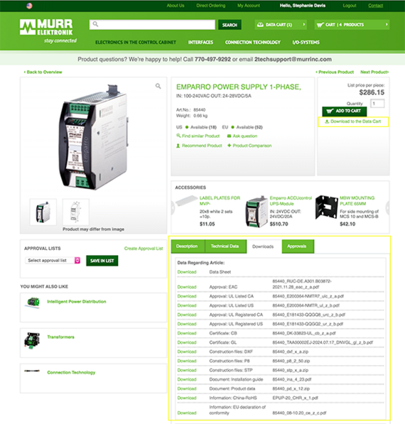 Information about our products | Murrelektronik